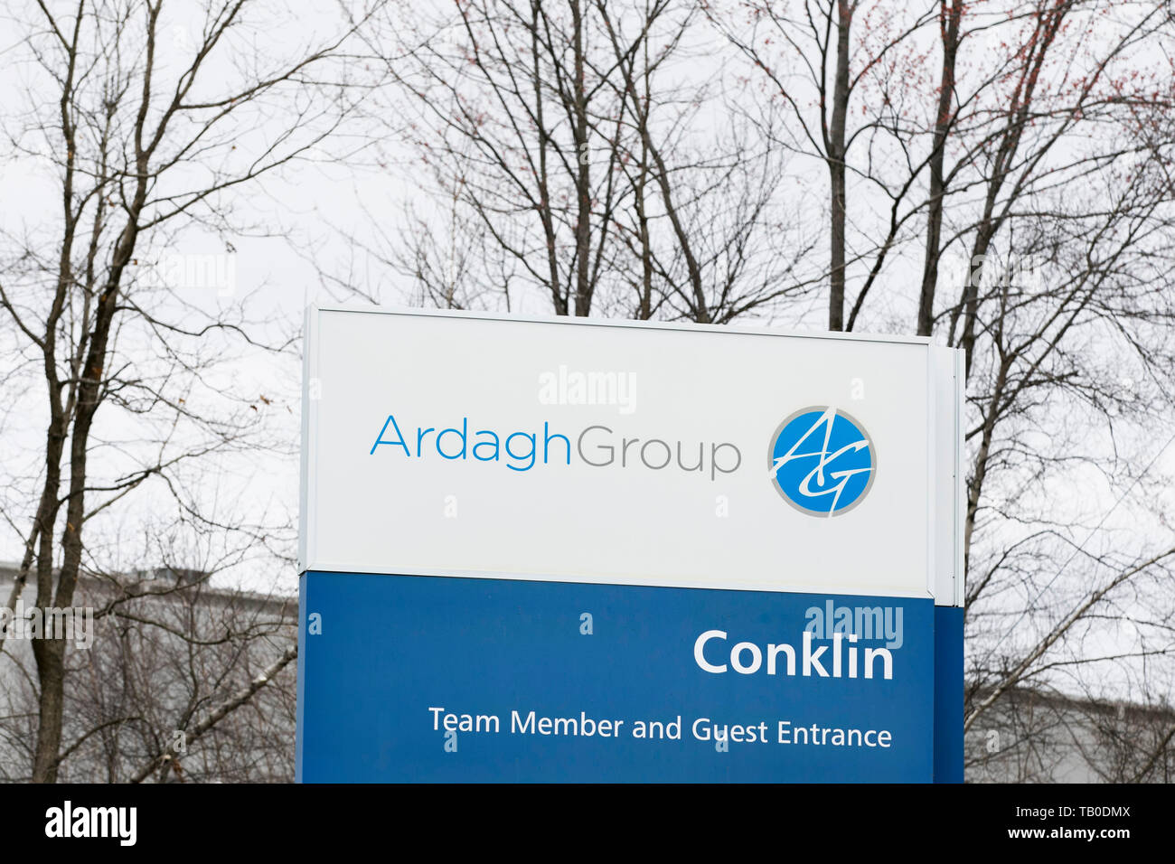 A logo sign outside of a facility occupied by the Ardagh Group in ...