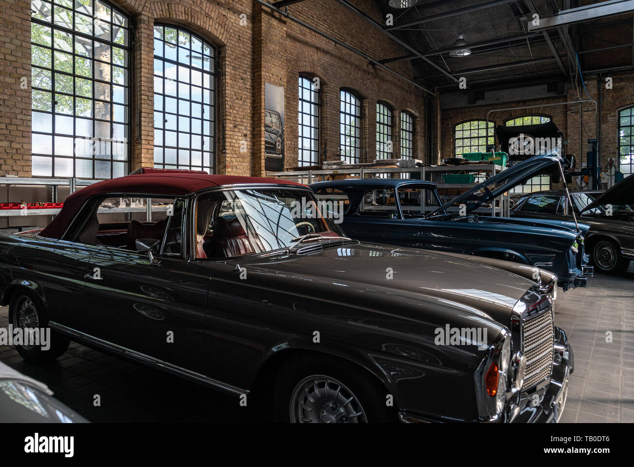 BERLIN - MAY 11, 2019: Workshop on repair and maintenance of German ...