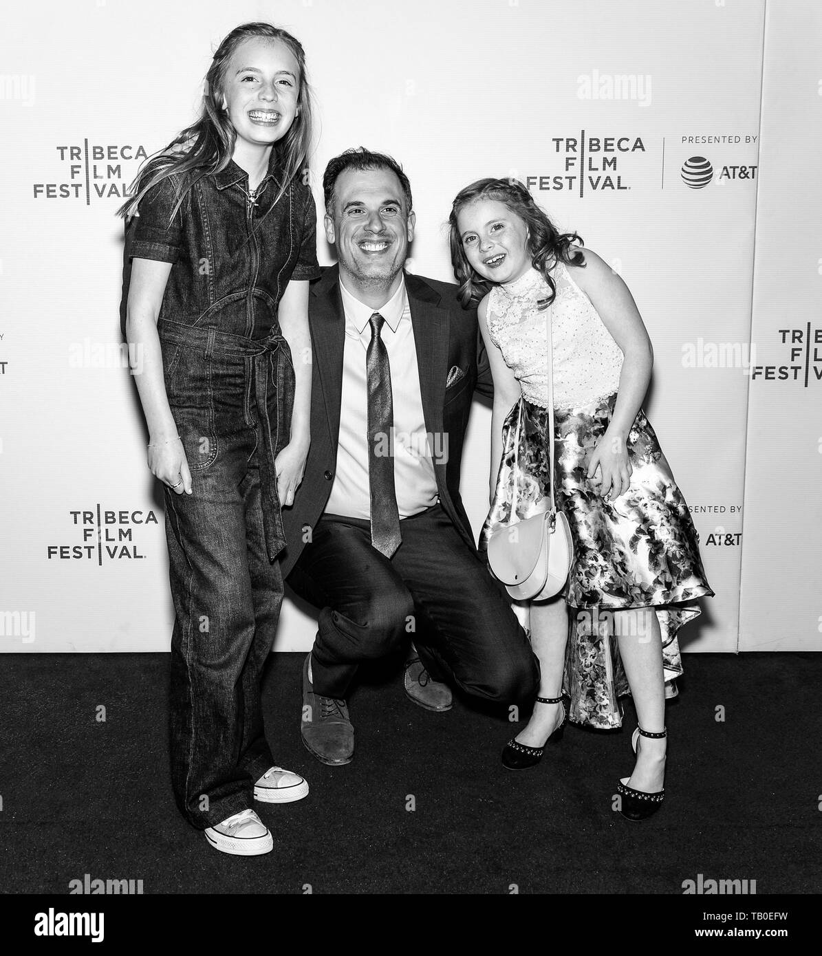 New York, NY - April 29, 2019: Kaitlyn Schechter, Daniel Schechter and ...
