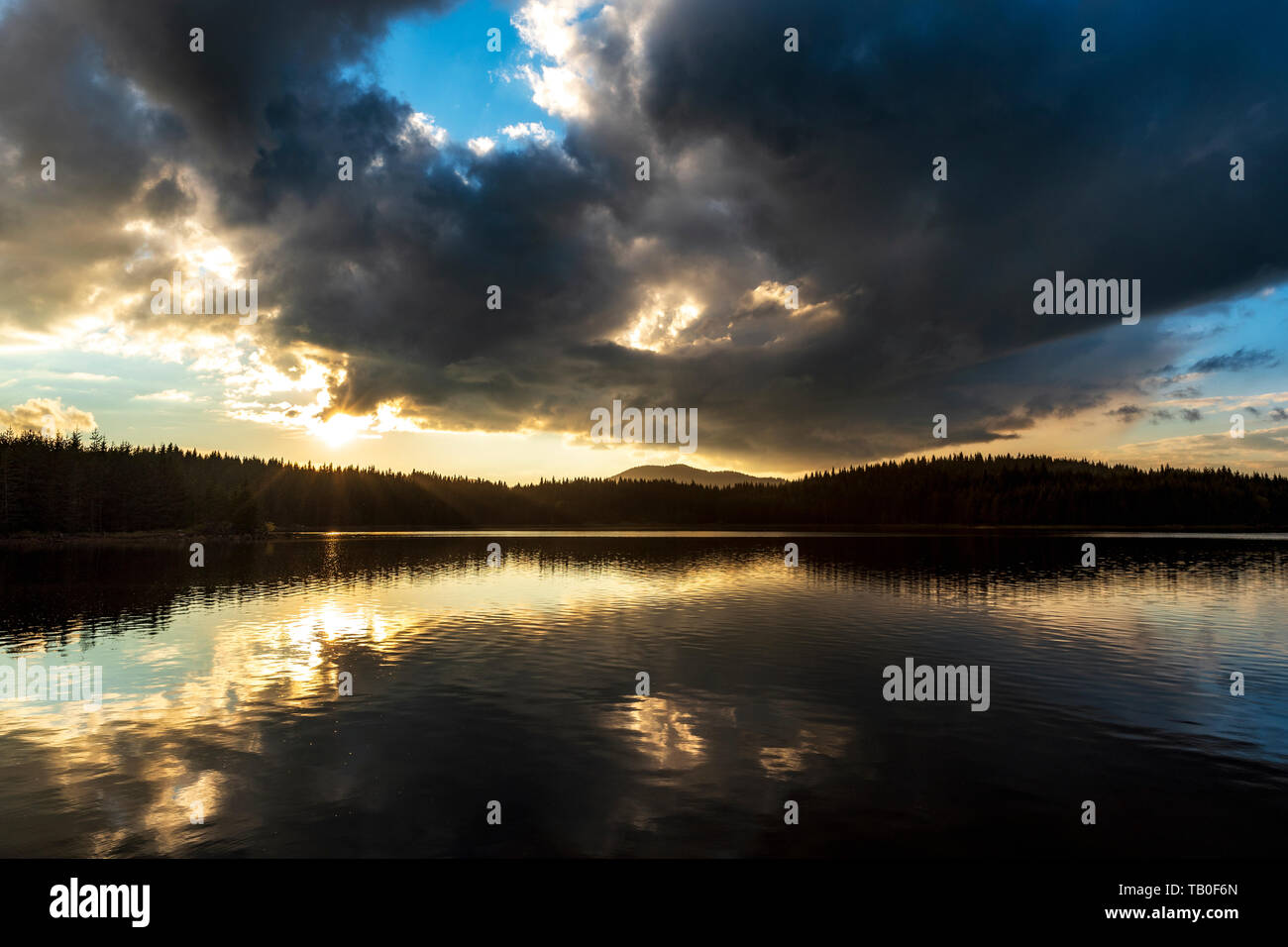 Impressively beautiful Fairy-tale mountain lake with crystal clear ...
