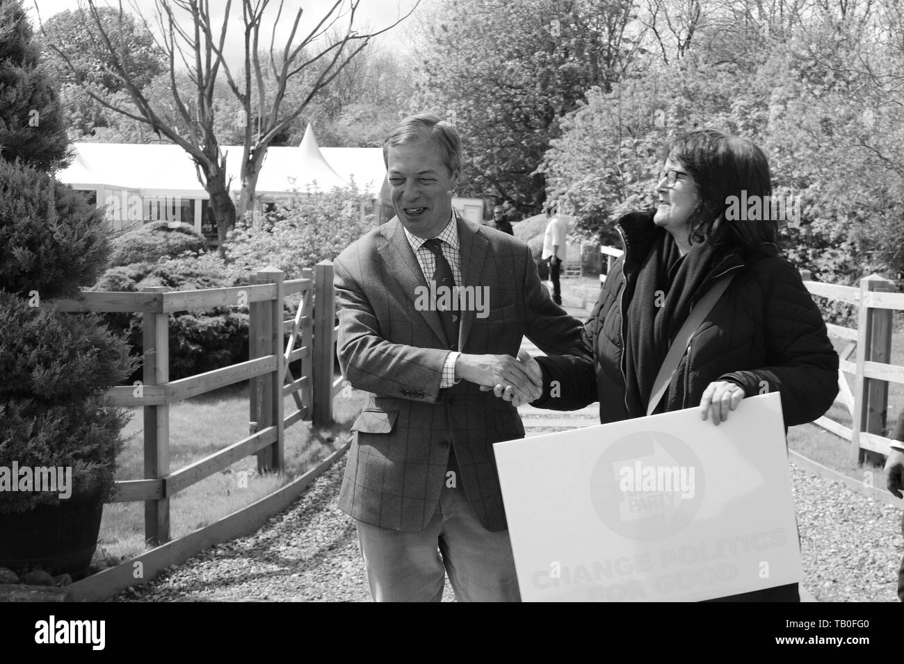 Nigel farage black and white hi-res stock photography and images - Alamy