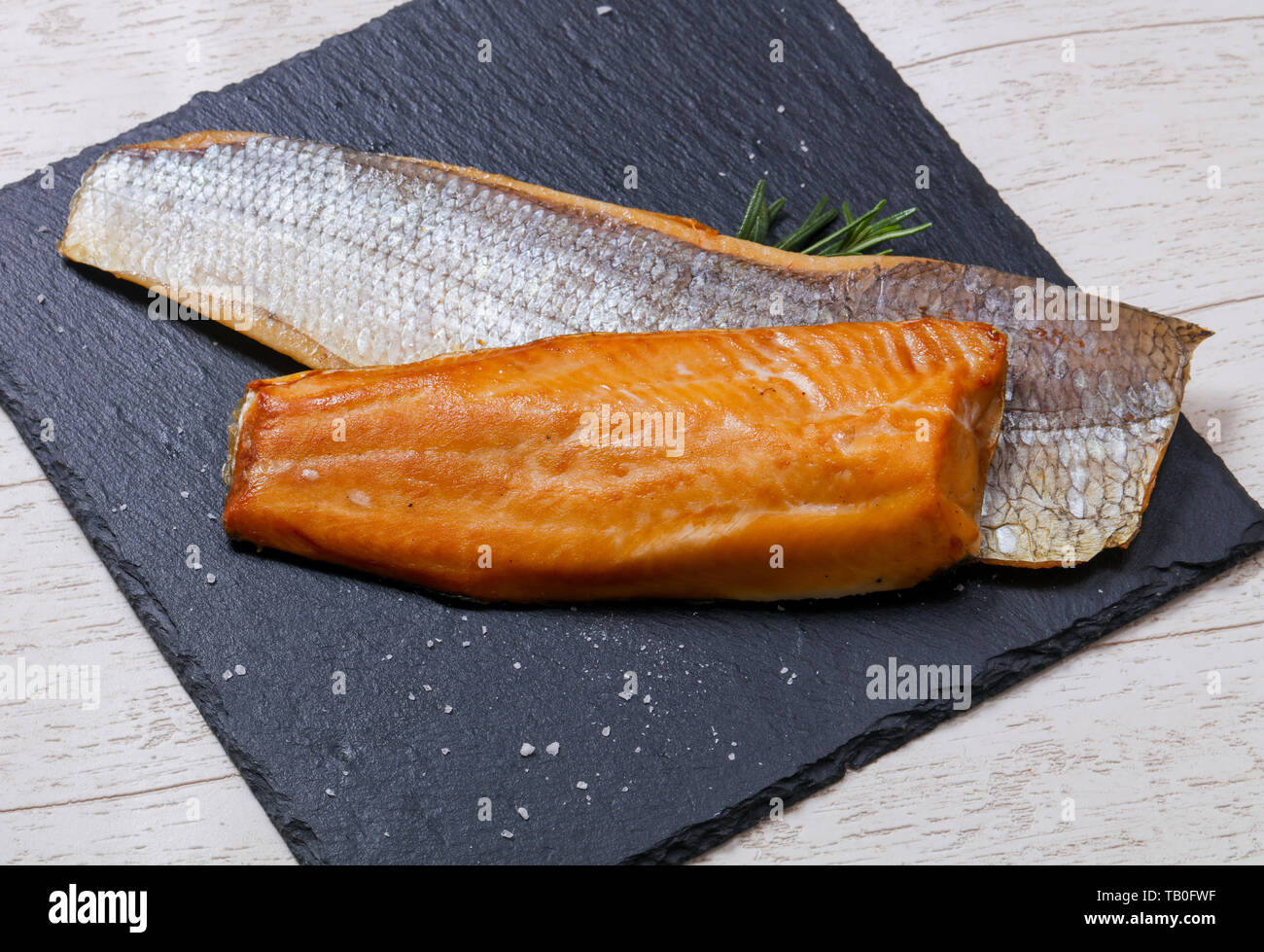 Smoked salted Whitefish with spices Stock Photo - Alamy