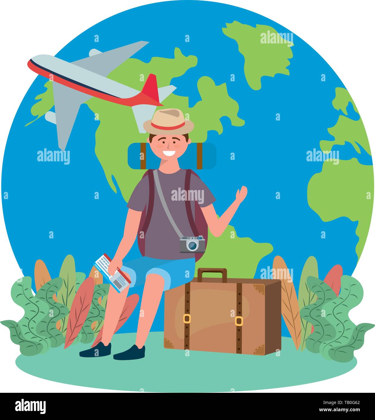 Cartoon Boy Tripping