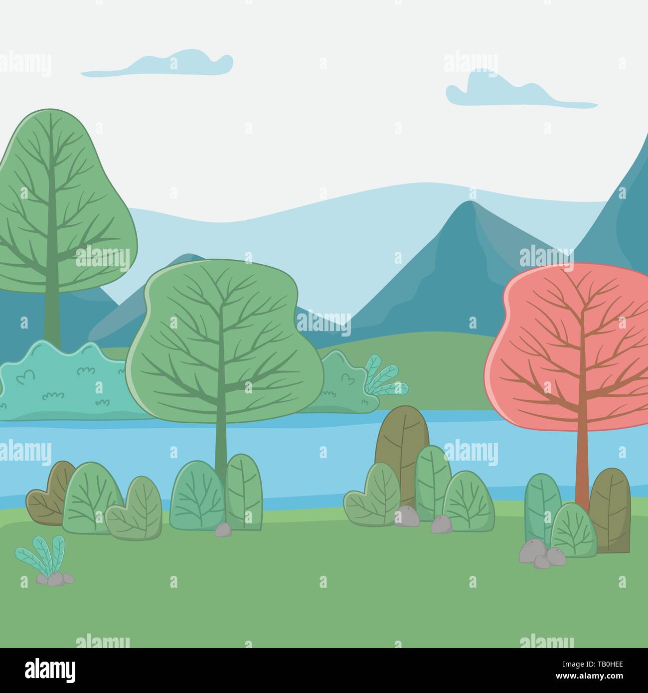 Park design, Landscape nature outdoor beautiful season spring and ...