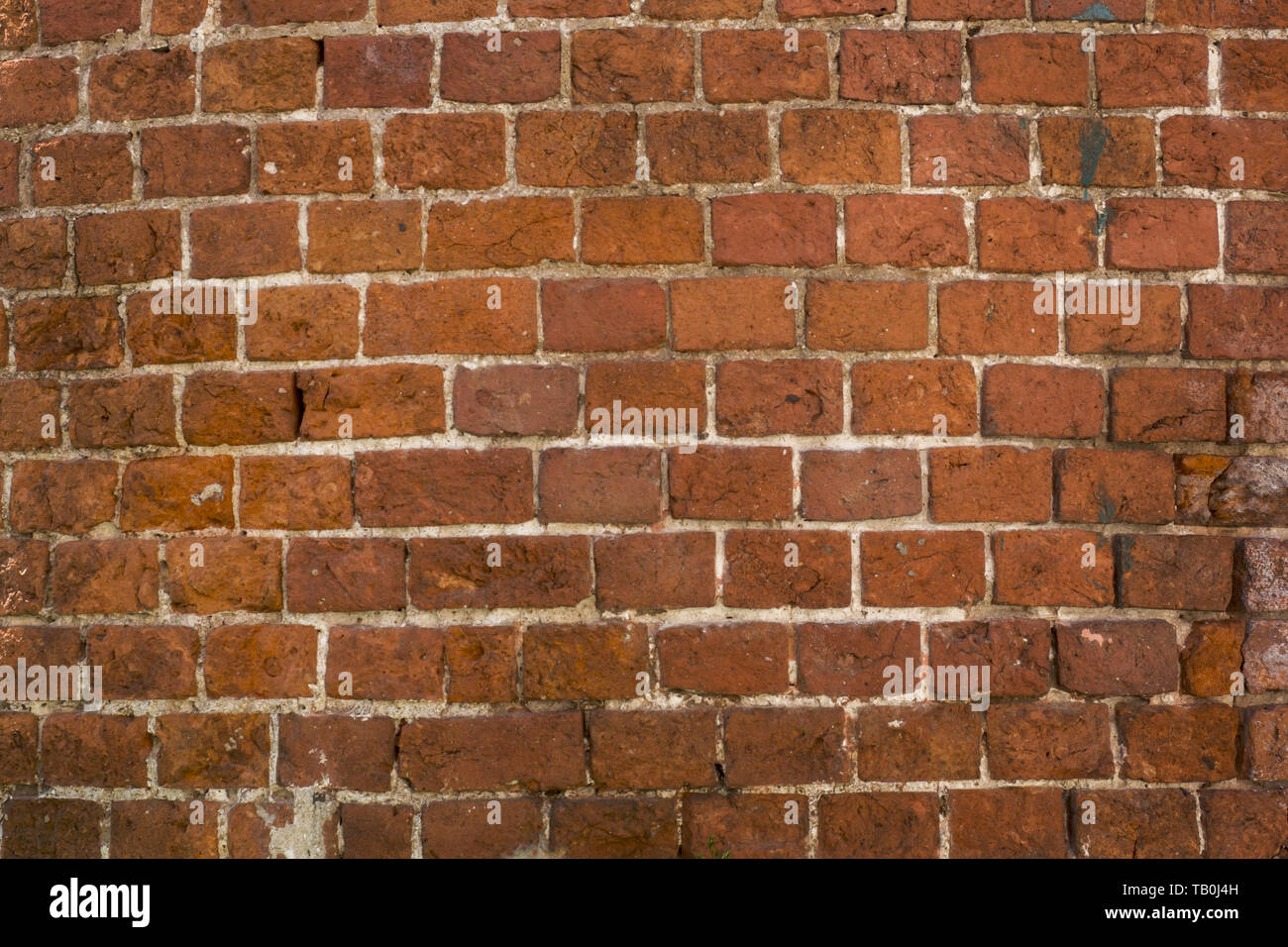 Old brick red wall texture background Stock Photo - Alamy