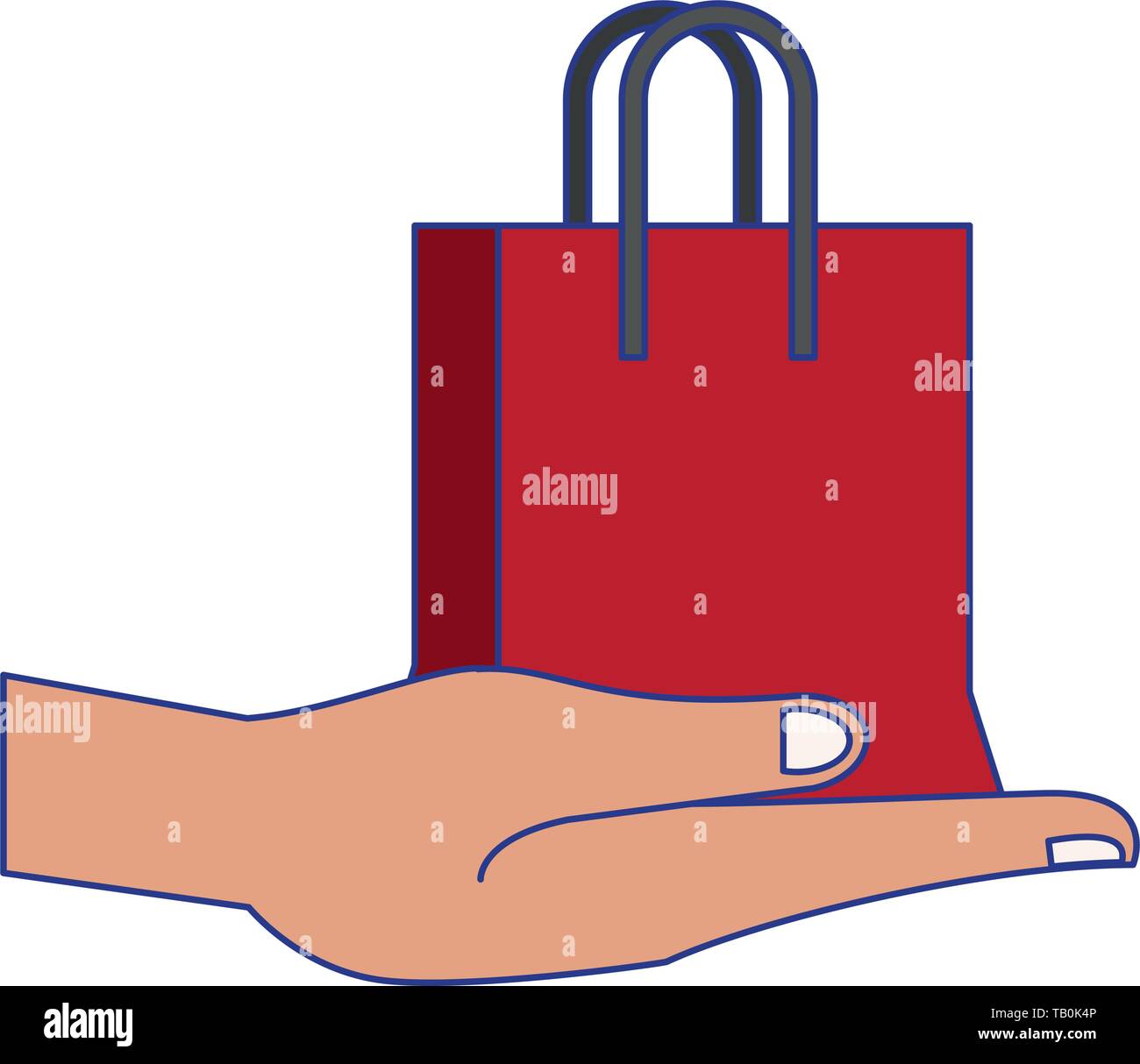 Shopping and sales symbols blue lines Stock Vector Image & Art - Alamy