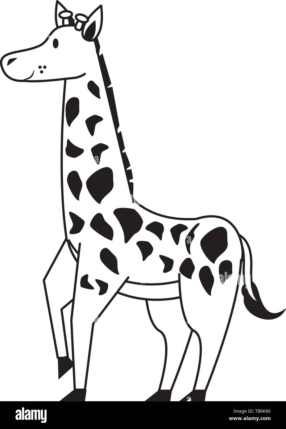 Cartoon Black And White Animals