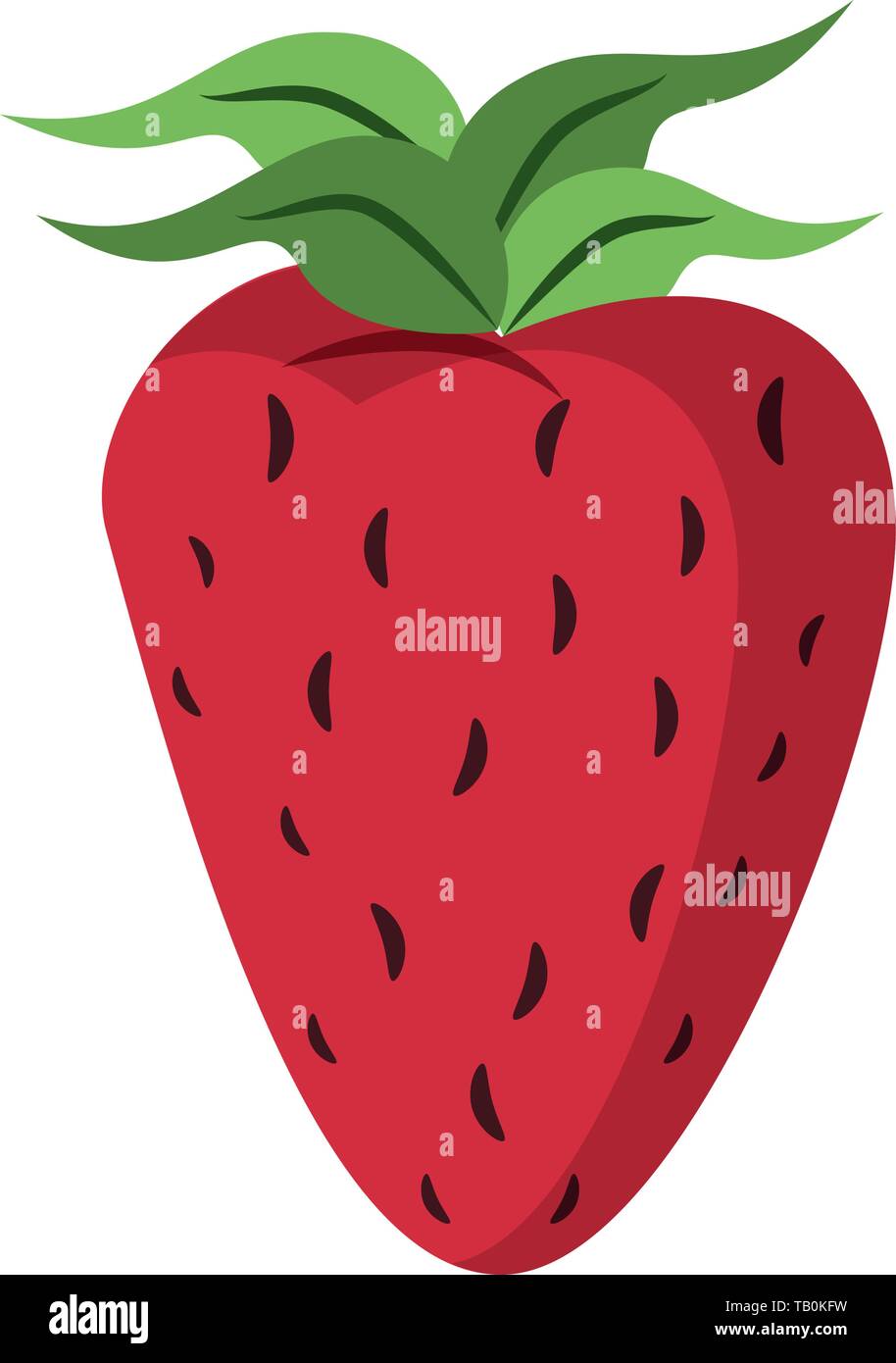 Strawberry fresh fruit isolated cartoon Stock Vector Image & Art - Alamy