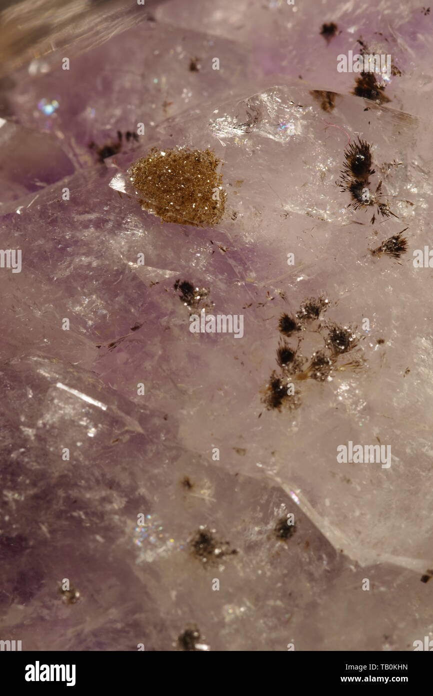 Large Amethyst Crystal, Macro Photo, UK Stock Photo - Alamy