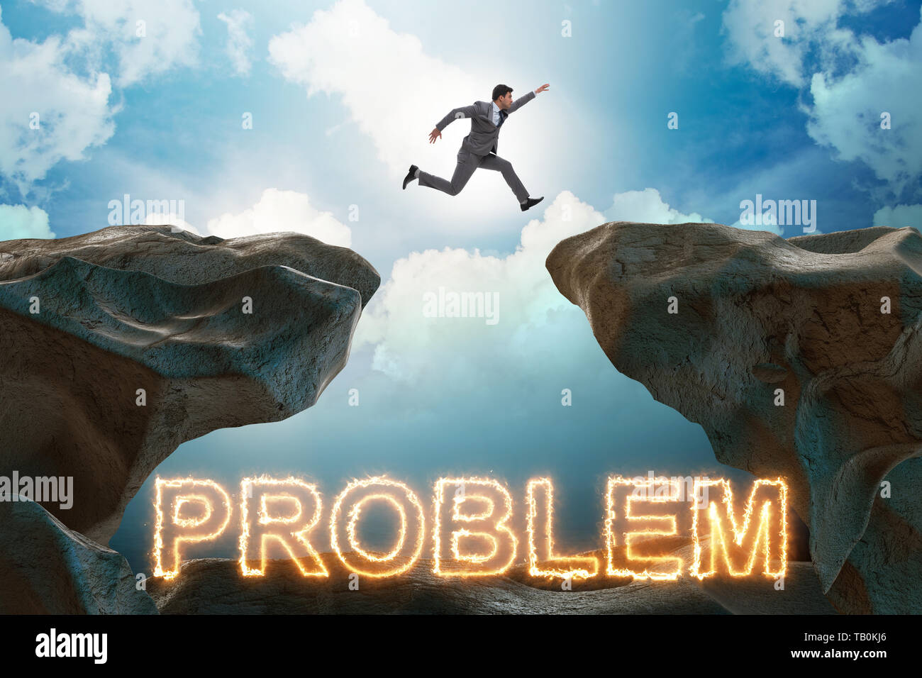 Man jumping over fire hi-res stock photography and images - Alamy