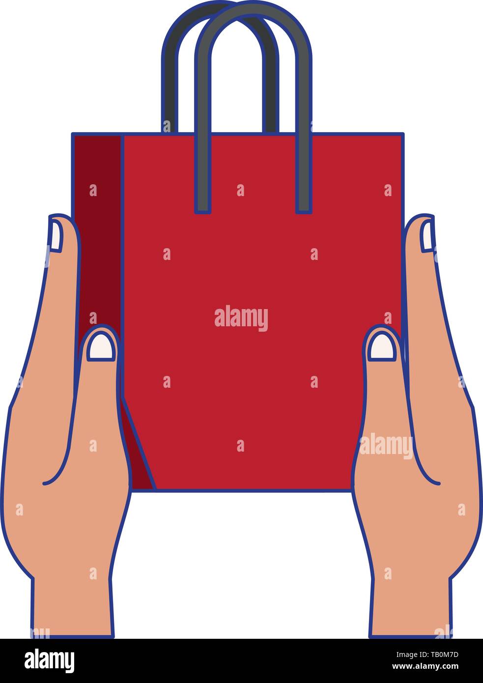 Shopping and sales symbols blue lines Stock Vector Image & Art - Alamy