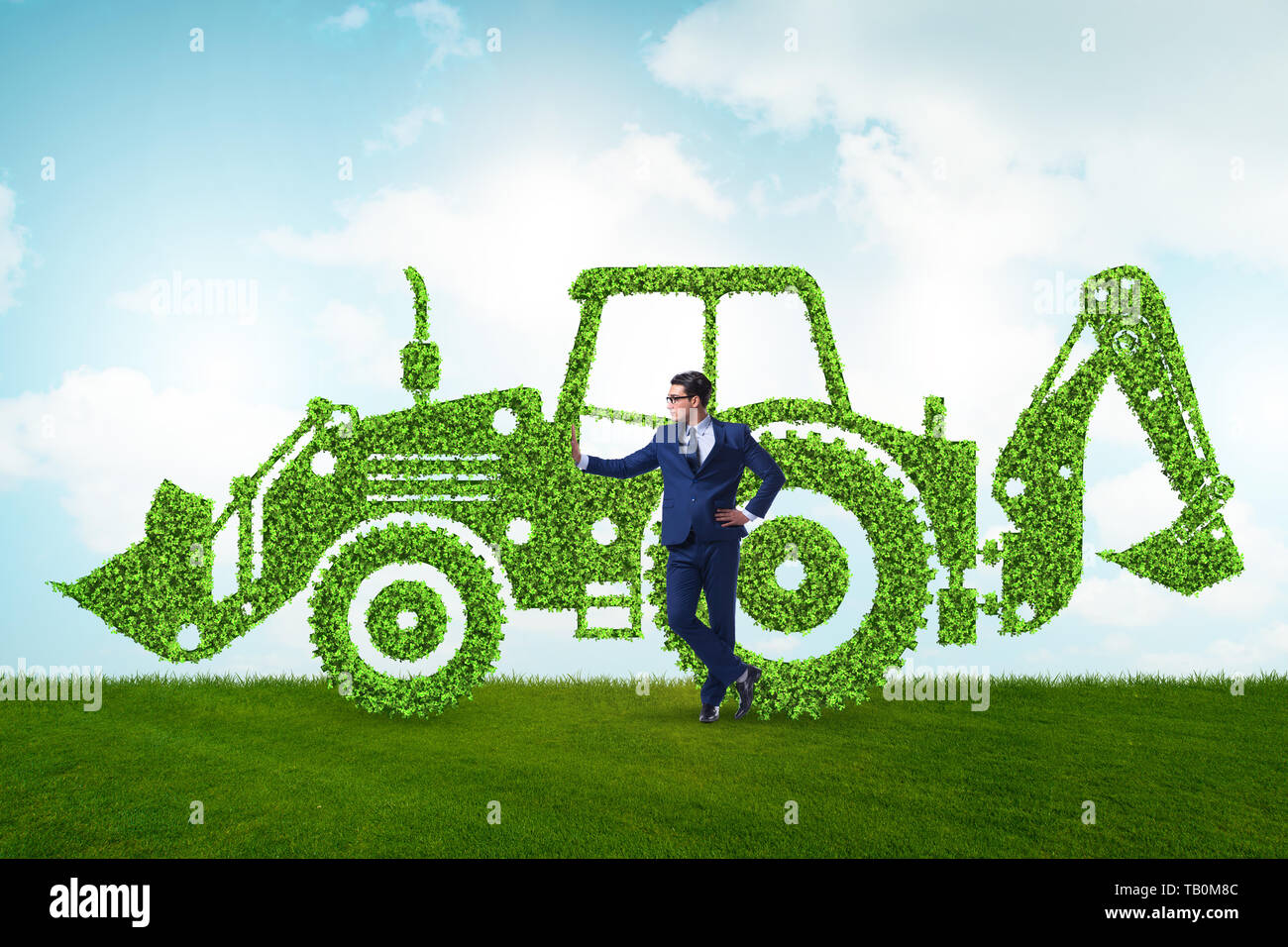 Green environmentally friendly vehicle concept Stock Photo - Alamy