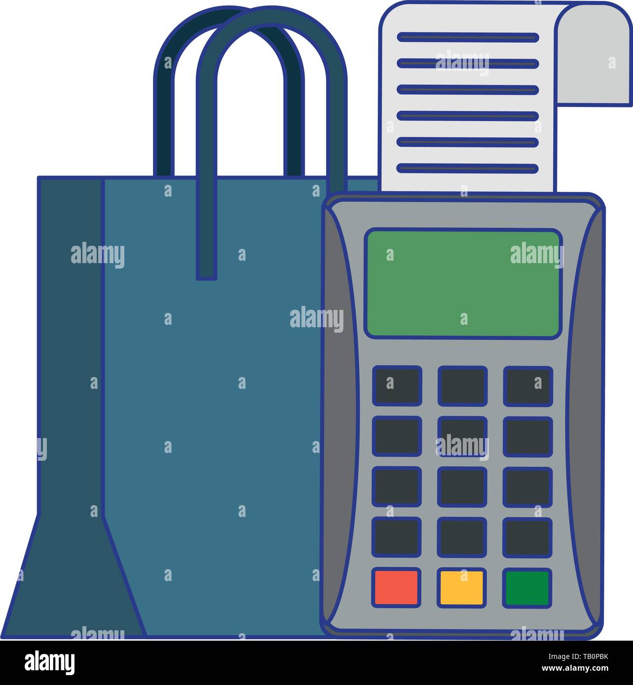 Shopping and sales symbols blue lines Stock Vector Image & Art - Alamy