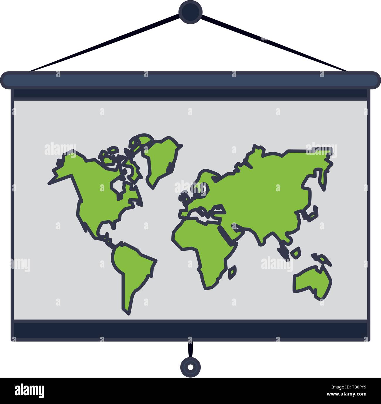 World earth map isolated cartoon Stock Vector Image & Art - Alamy