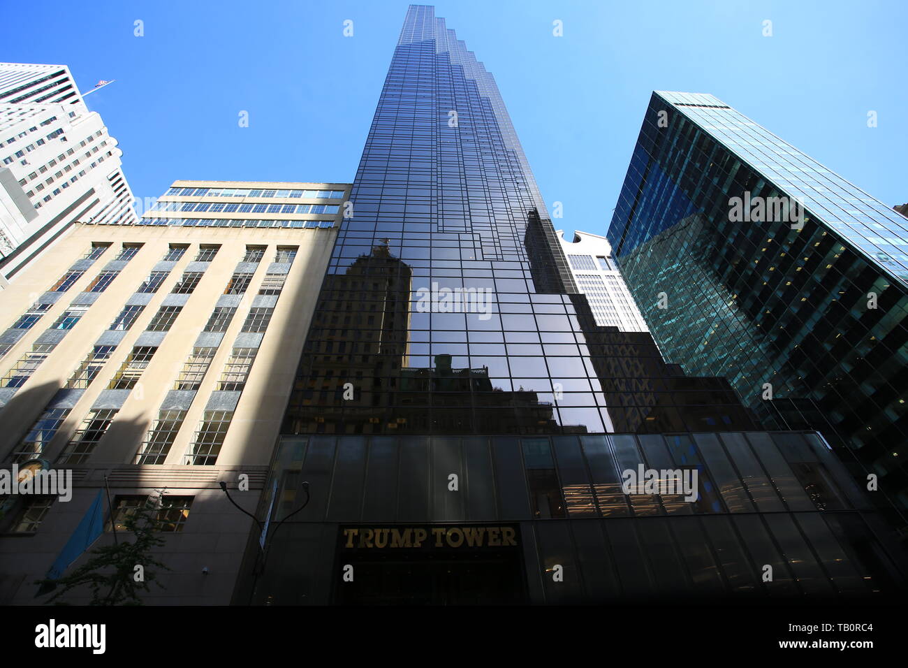 Trump Tower facade. Trump Tower serves as the headquarters for The ...