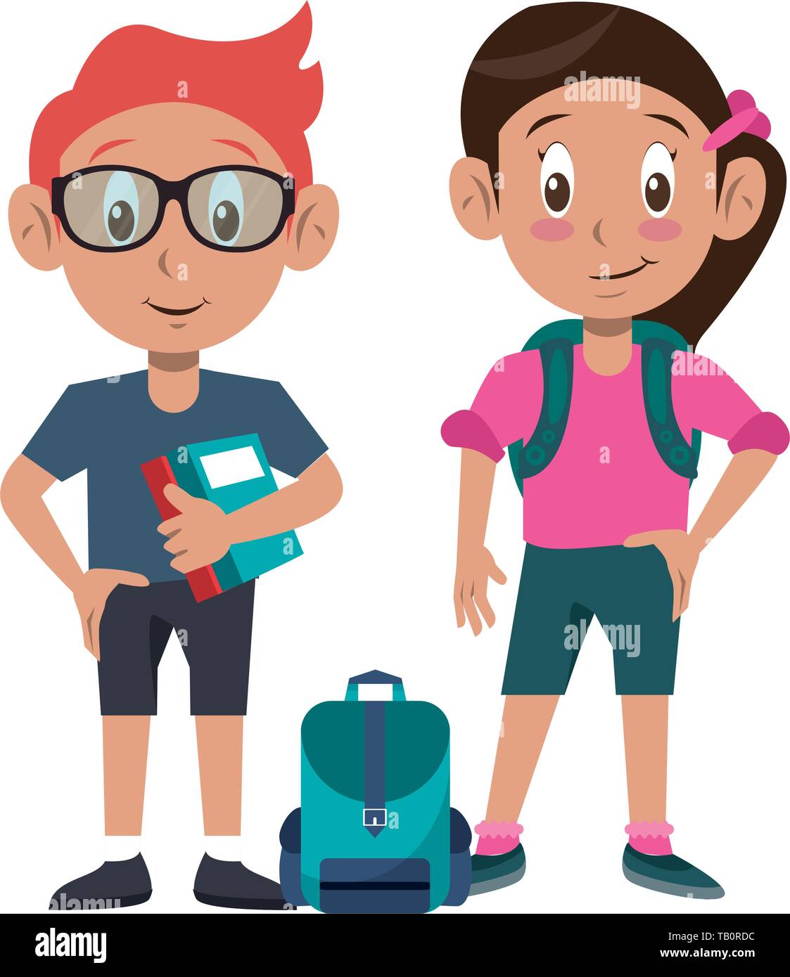 Students kids in school cartoon Stock Vector Image & Art - Alamy