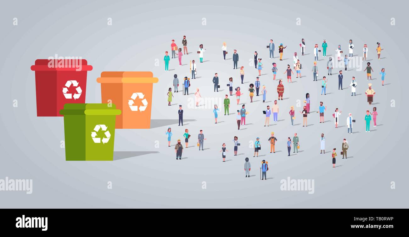 Recycle bins Stock Vector Images - Alamy