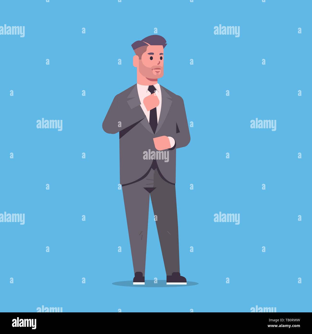 Young guy in suit posing Stock Vector Images - Alamy