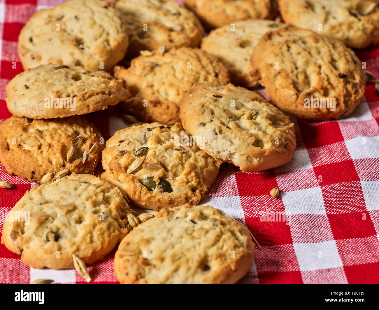 Oatmeal cookies snack breakfast Stock Photo - Alamy