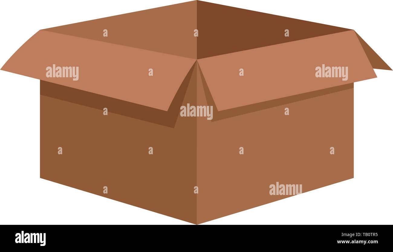 carton box empty icon cartoon Stock Vector Image & Art - Alamy
