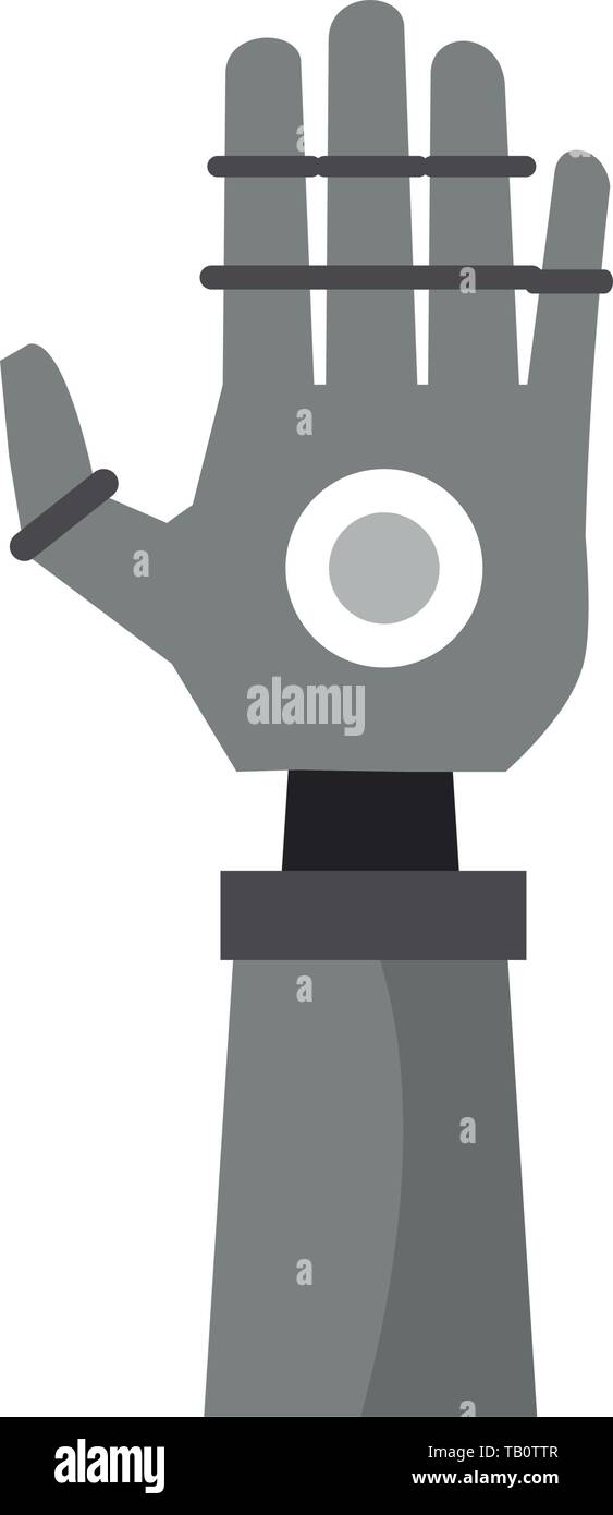Bionic robot hand technology Vector illustration Stock Vector Image ...