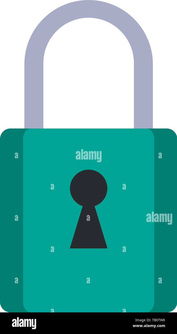 Padlock security symbol isolated Vector illustration Stock Vector Image ...