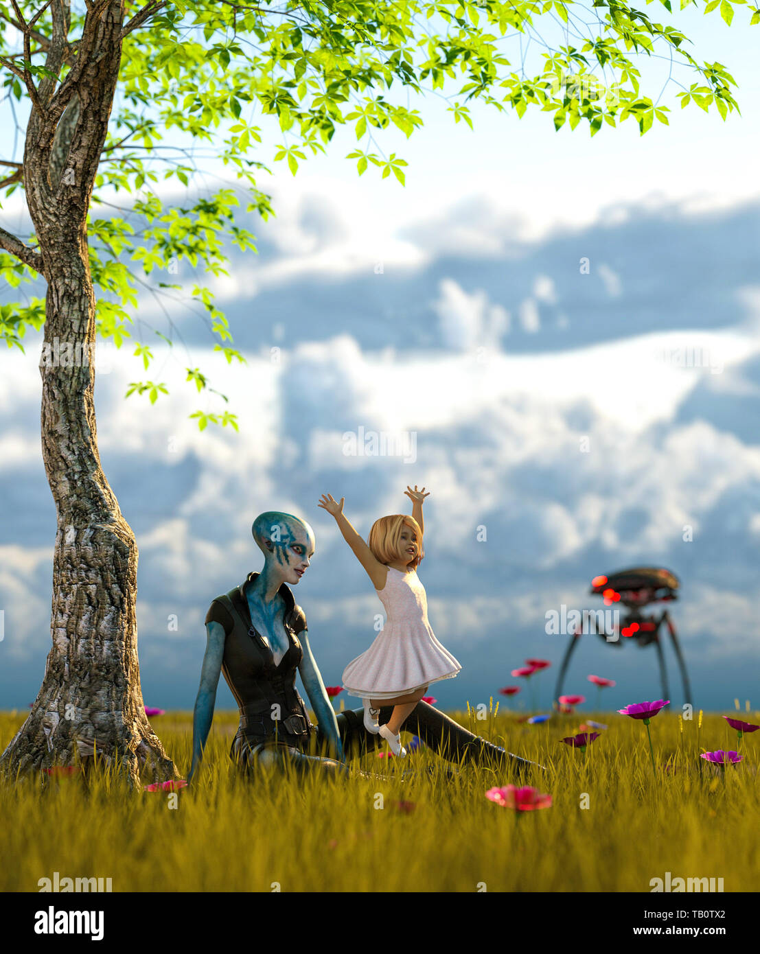 Alien woman hi-res stock photography and images - Alamy