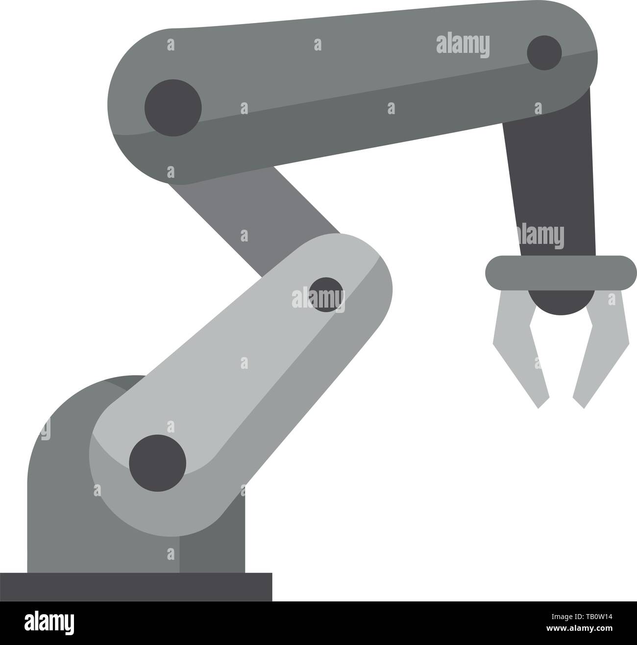 Hydraulic arm technology symbol Vector illustration Stock Vector Image ...
