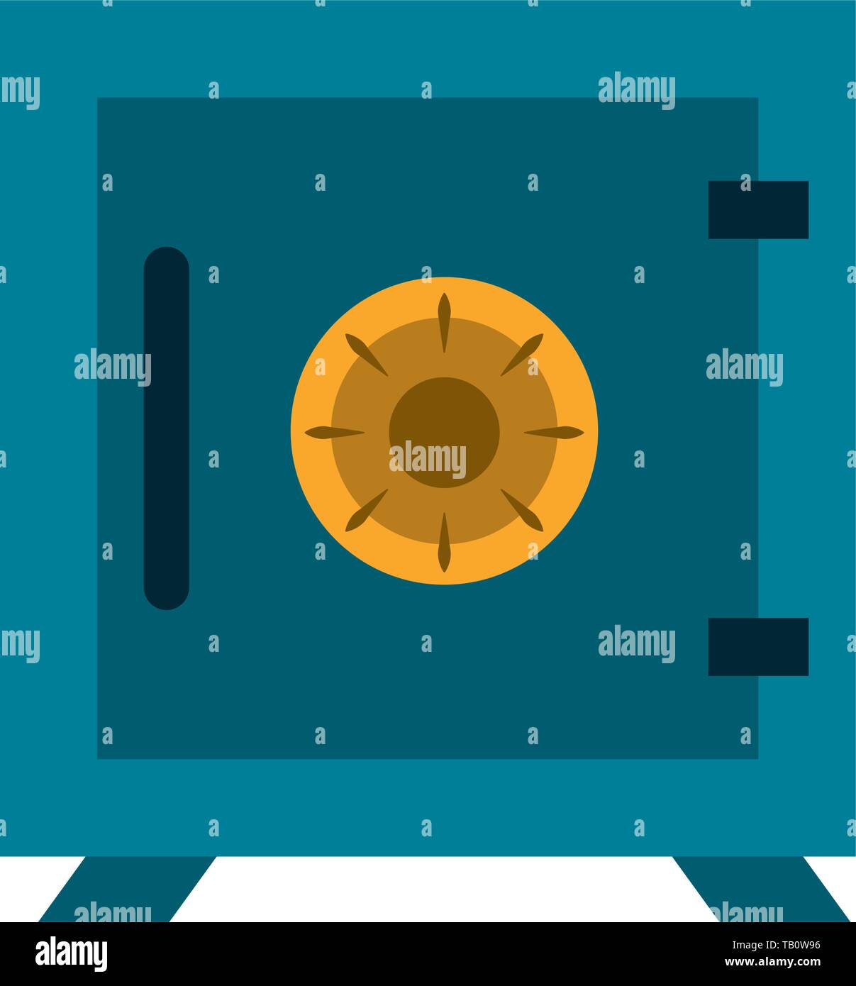 Strongbox money symbol isolated Vector illustration Stock Vector Image ...