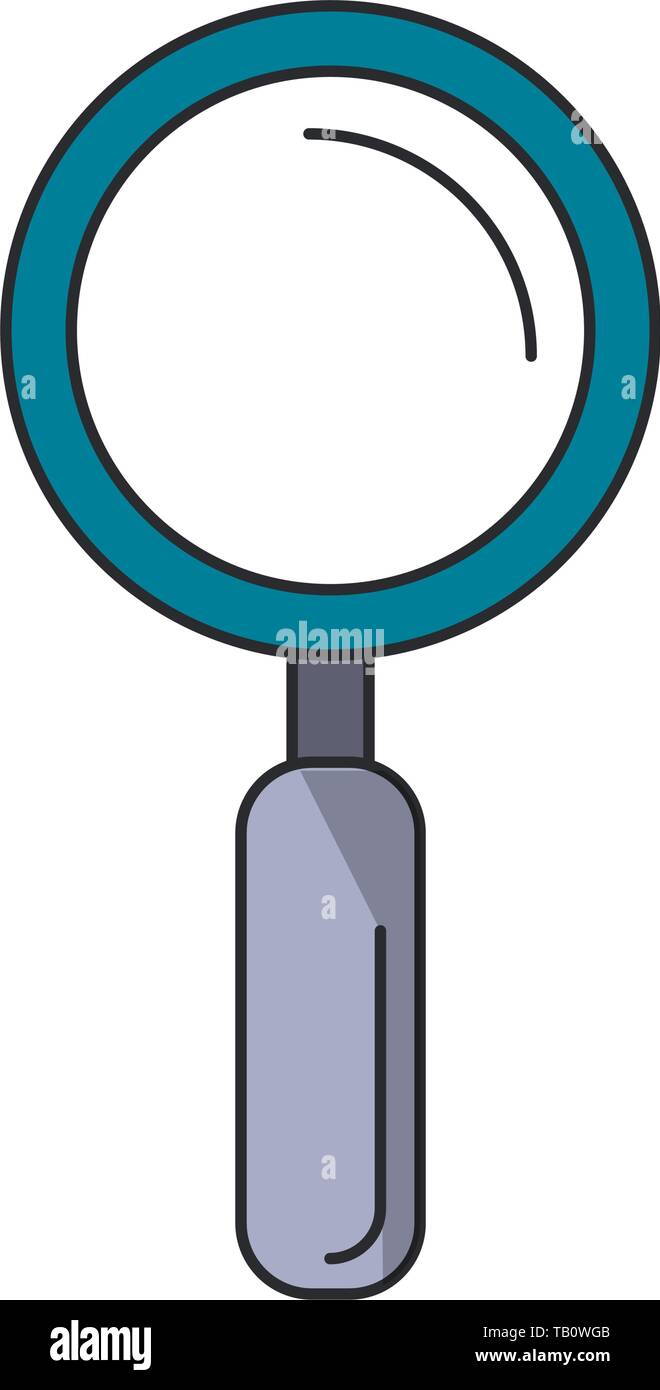Magnifying glass symbol isolated Stock Vector Image & Art - Alamy