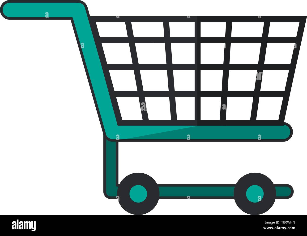 Shopping cart symbol isolated Stock Vector Image & Art - Alamy