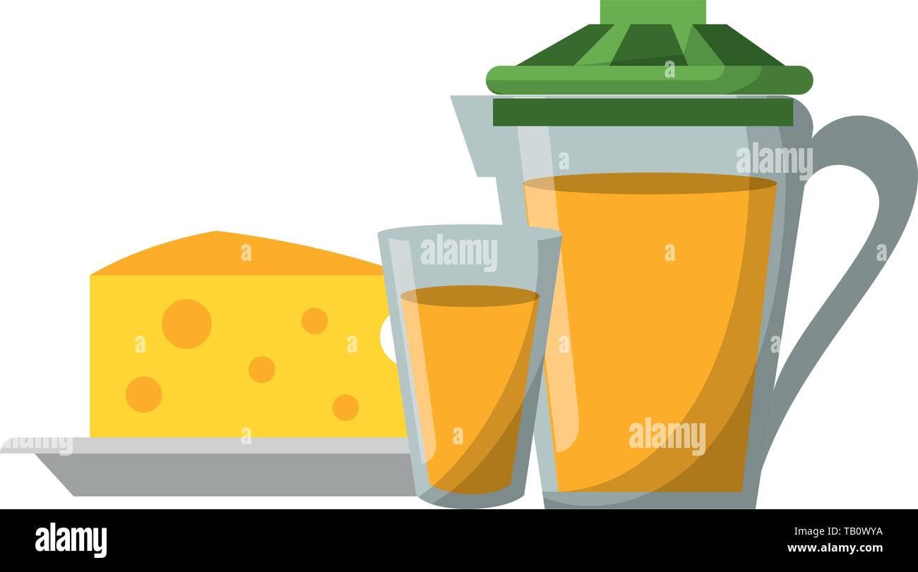 Breakfast morning food cartoons Vector illustration Stock Vector Image ...