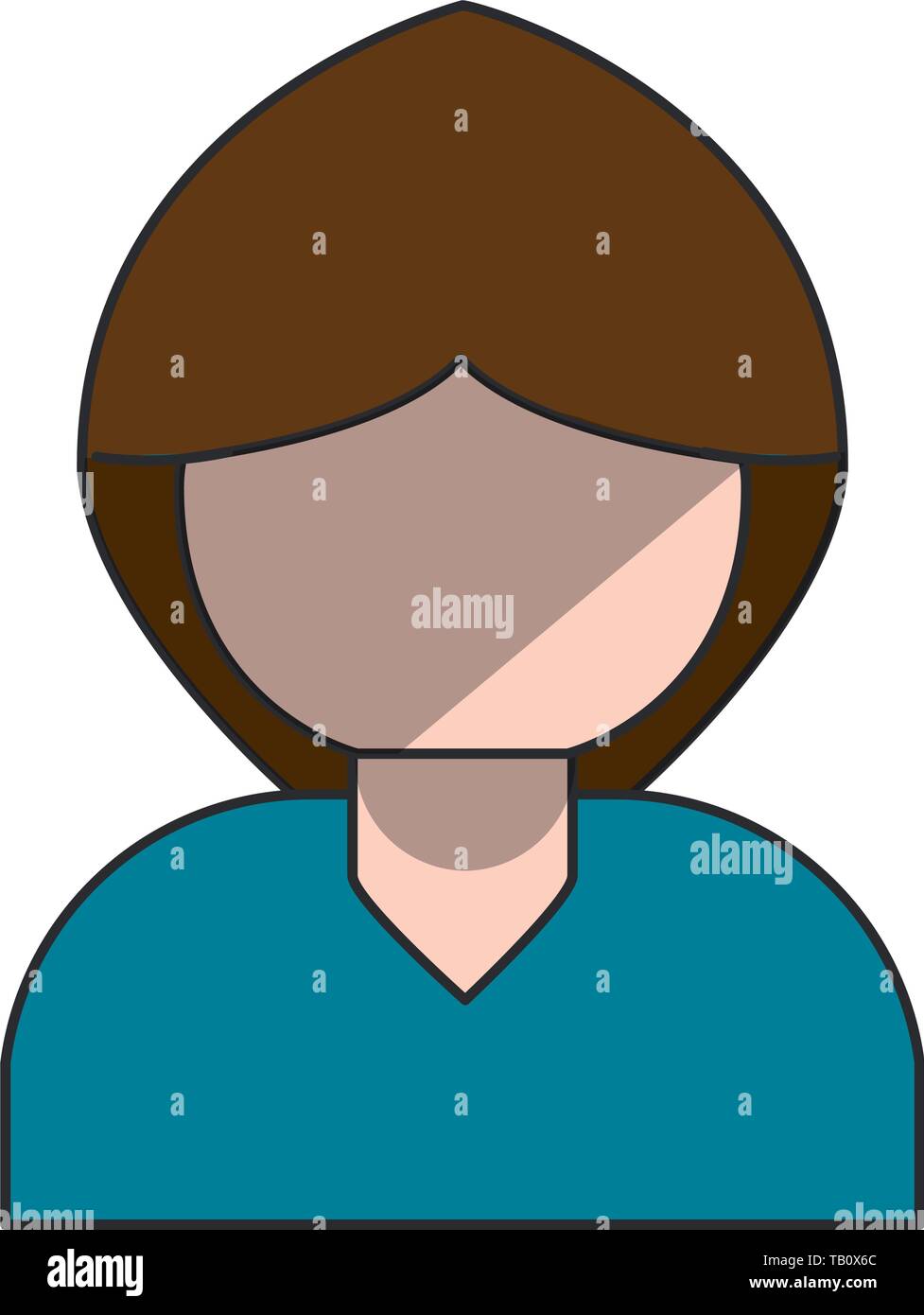 Woman profile cartoon isolated Stock Vector Image & Art - Alamy