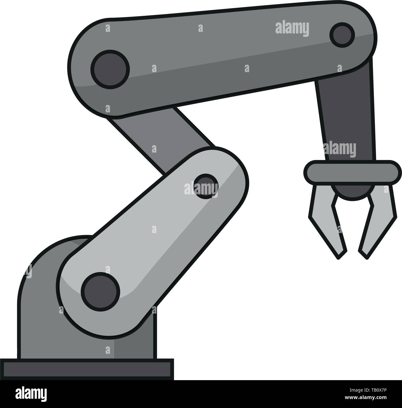 Hydraulic arm technology symbol Stock Vector Image & Art - Alamy