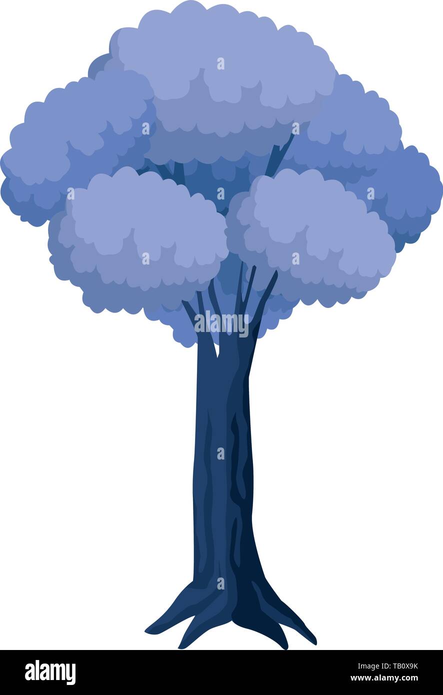 leafy and colorful tree icon Stock Vector Image & Art - Alamy