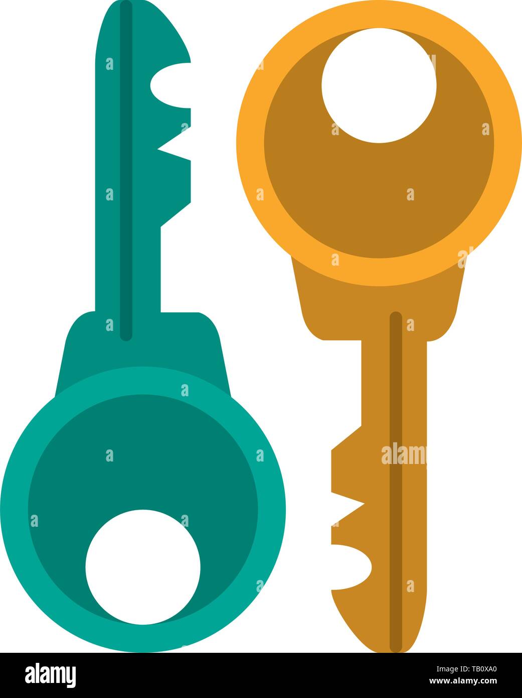 Security keys symbol isolated Vector illustration Stock Vector Image ...