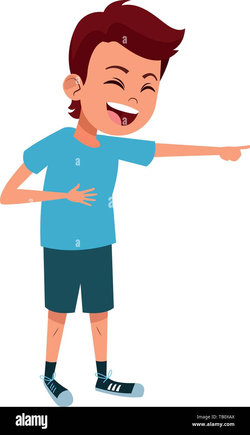 Cartoon boy pointing out hi-res stock photography and images - Alamy