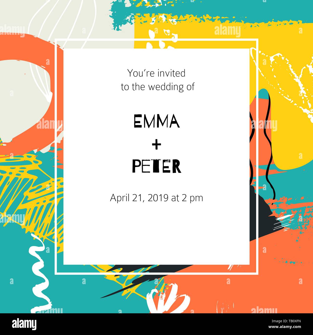 Invitation layout page Stock Vector Images - Alamy