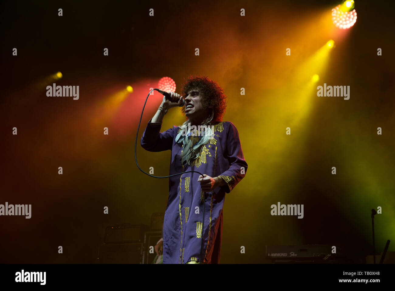 Lead singer Josh Kiszka - Greta Van Fleet performing in Toronto, CANADA ...