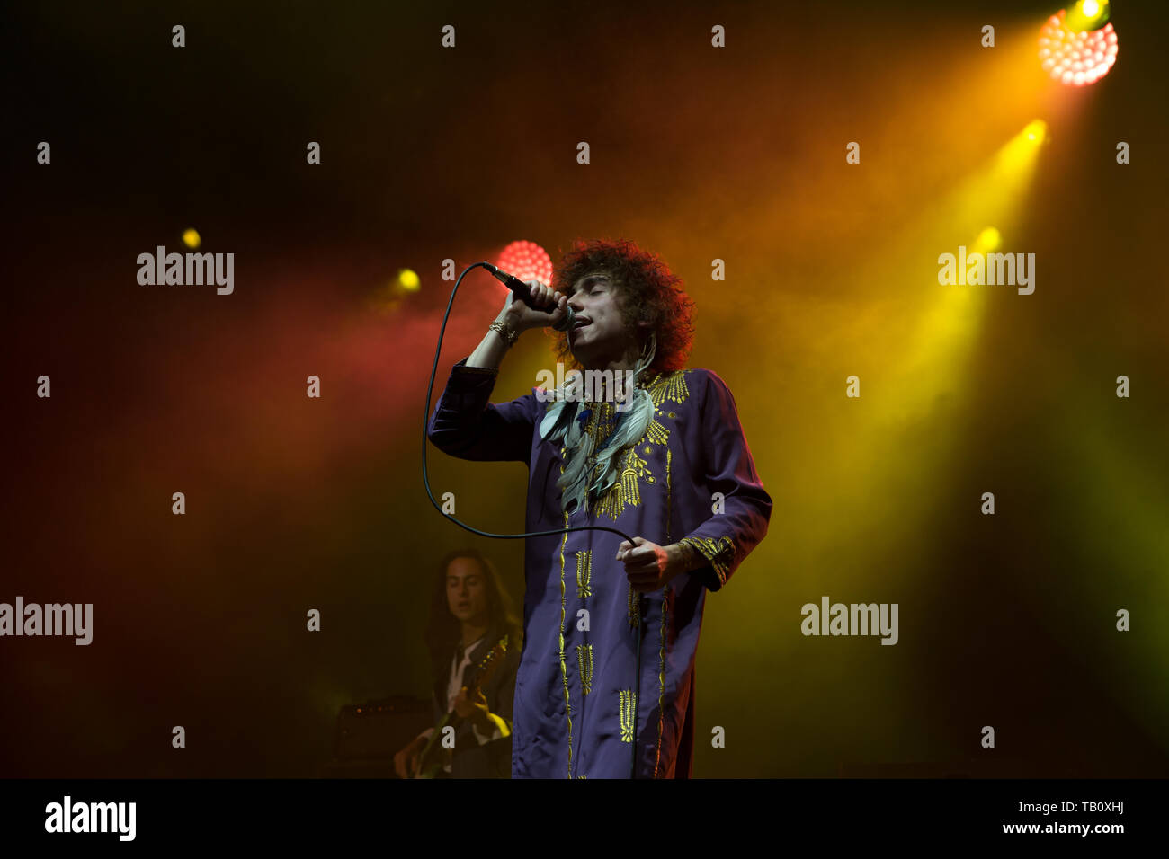 Lead singer Josh Kiszka - Greta Van Fleet performing in Toronto, CANADA ...