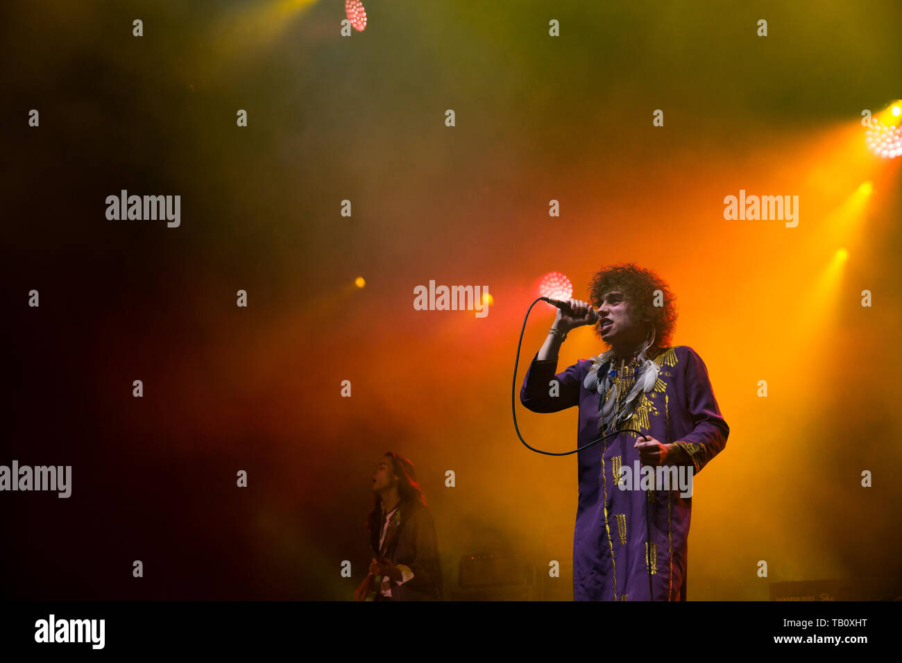 Lead singer Josh Kiszka - Greta Van Fleet performing in Toronto, CANADA ...