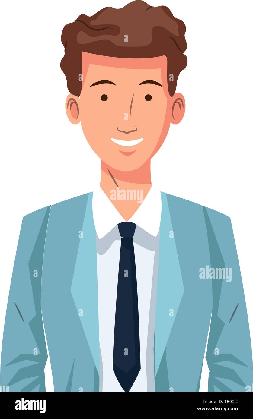 businessman avatar cartoon character profile picture Stock Vector Image ...