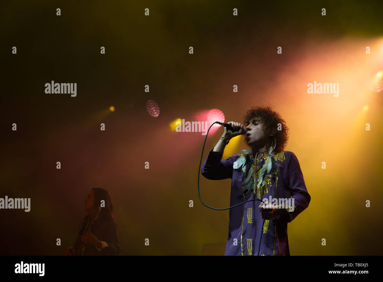 Lead singer Josh Kiszka - Greta Van Fleet performing in Toronto, CANADA ...