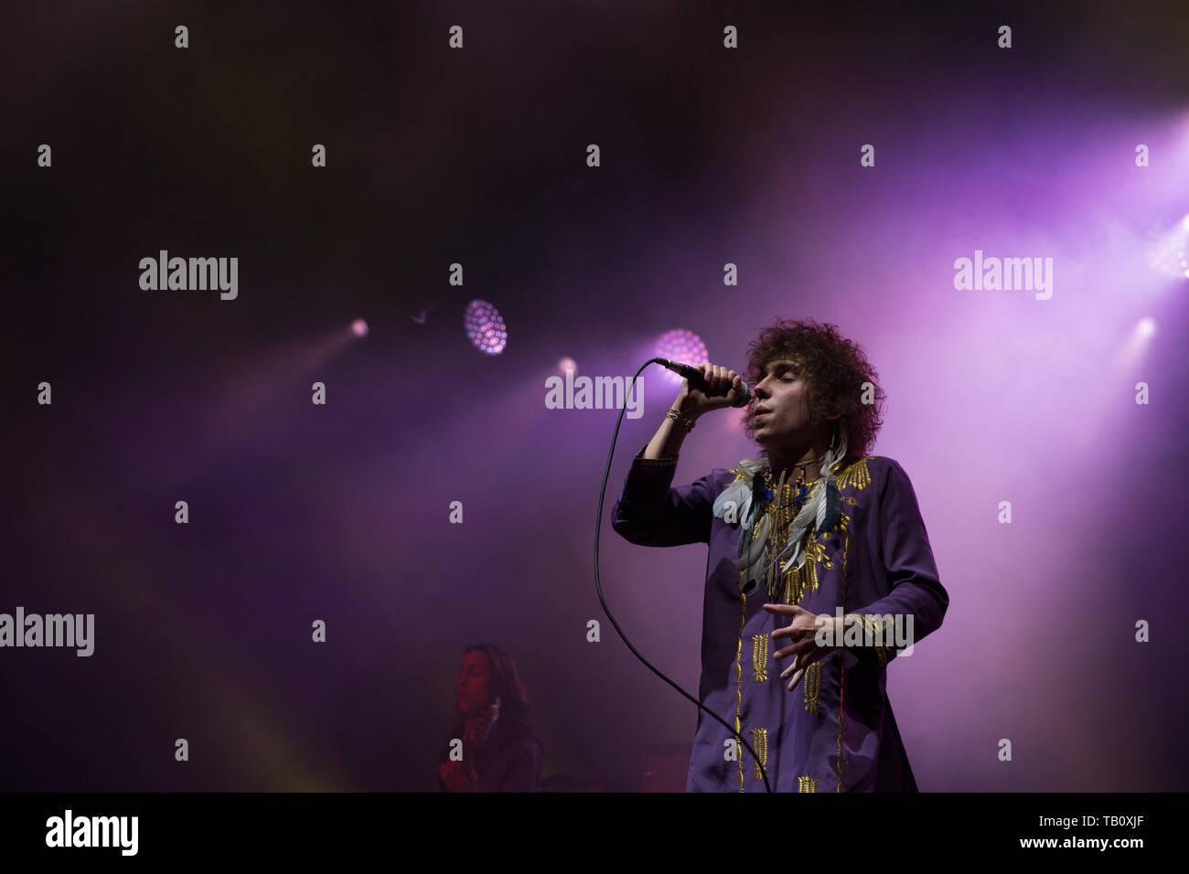 Lead singer Josh Kiszka - Greta Van Fleet performing in Toronto, CANADA ...