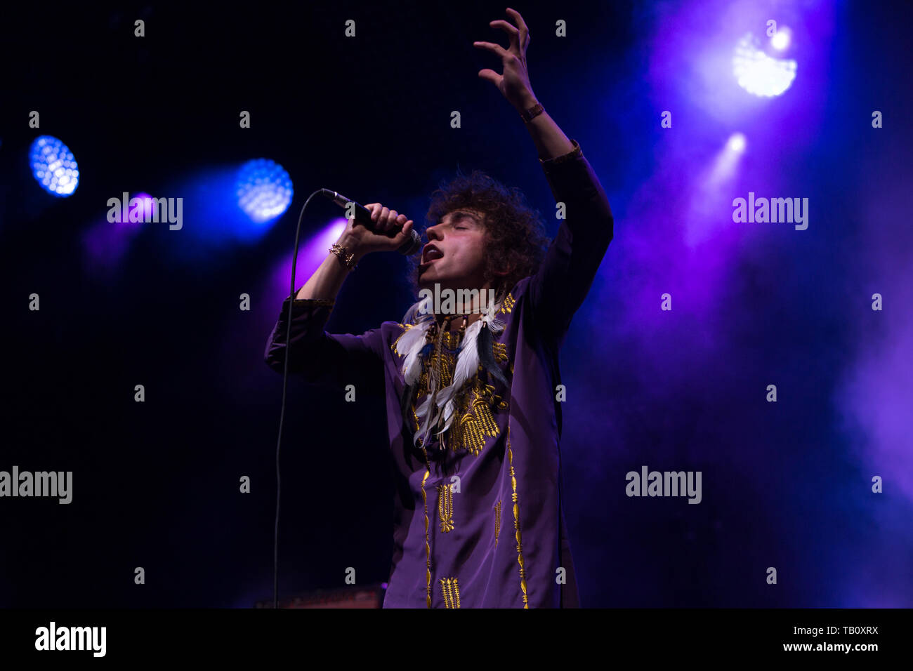 Lead singer Josh Kiszka - Greta Van Fleet performing in Toronto, CANADA ...