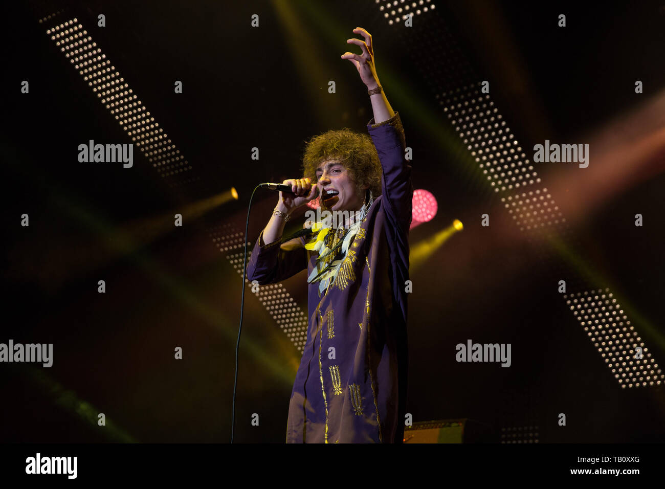 Lead singer Josh Kiszka - Greta Van Fleet performing in Toronto, CANADA ...