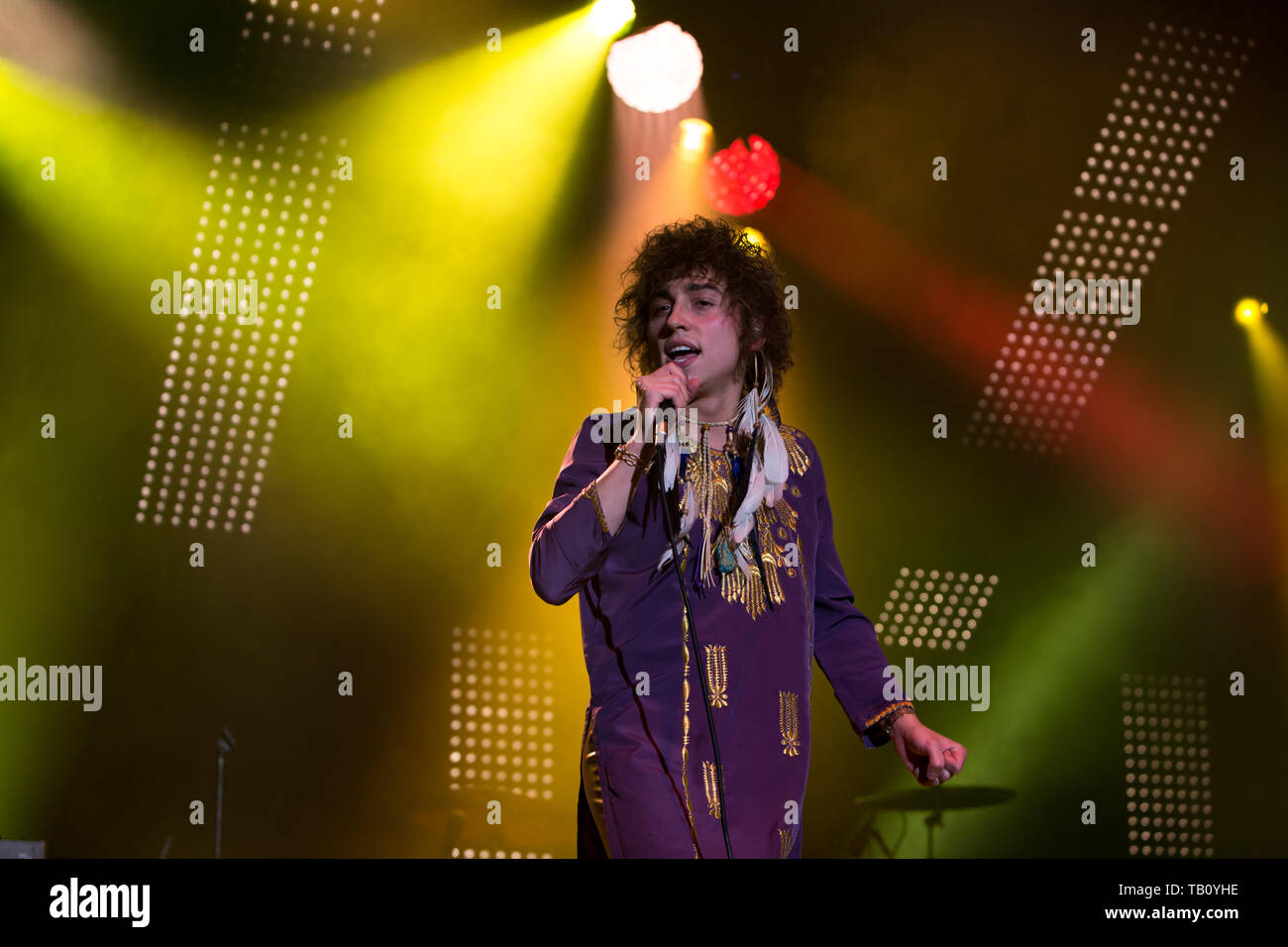 Lead singer Josh Kiszka - Greta Van Fleet performing in Toronto, CANADA ...