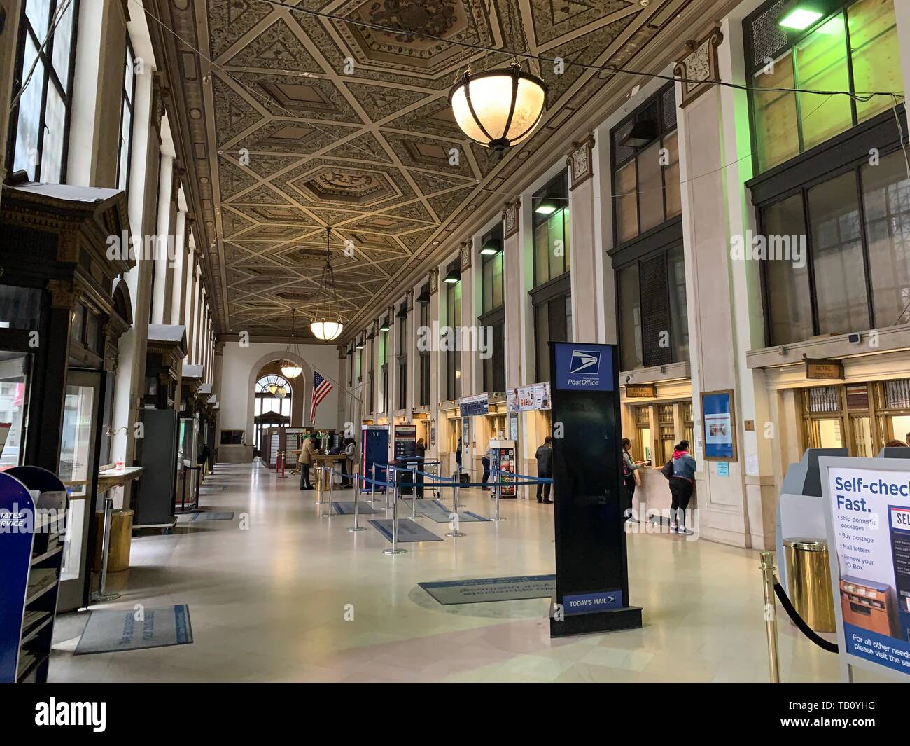 new york main post office Stock Photo - Alamy