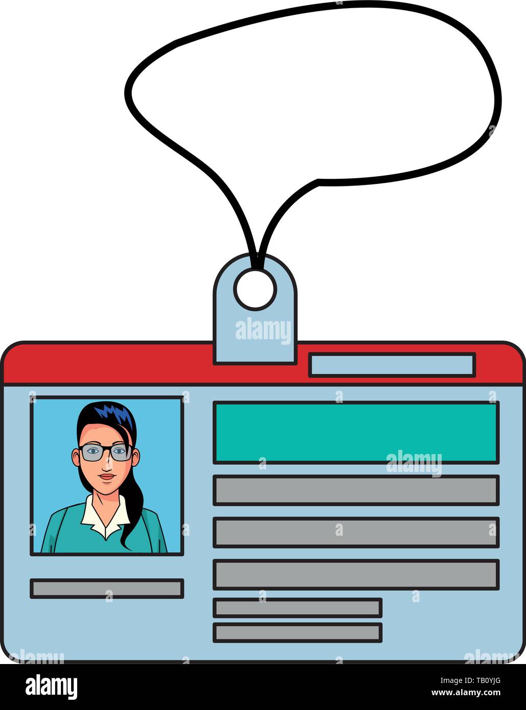 businesswoman avatar profile picture on license Stock Vector Image ...