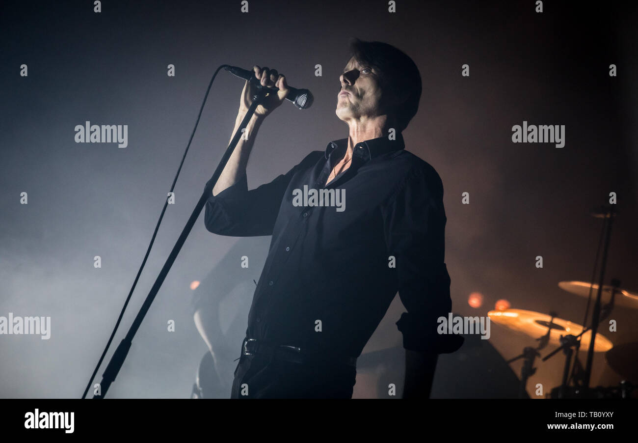 Suede perform live on stage at the O2 Guildhall in Southampton ...